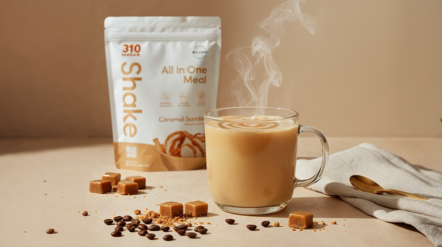 Hot Shake: Salted Caramel Coffee Recipe | 310 Nutrition